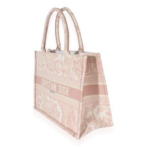 Dior | Bags | Christian Dior Pink Toile De Jouy Embroidery Medium Book ...